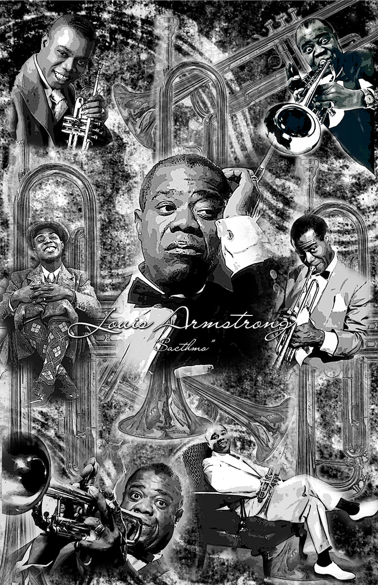 Louis Armstrong "Collage" D-3 – Musicarthistory.net