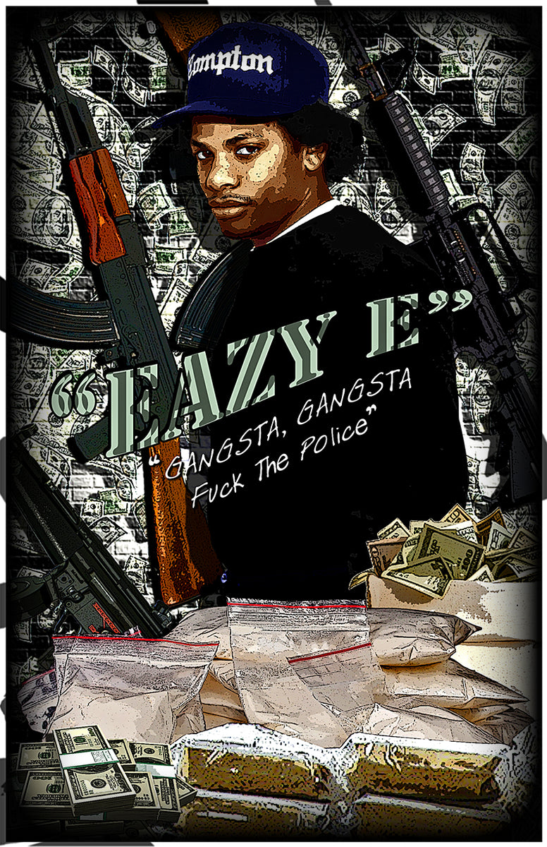 Eazy-E "Gangsta Gangsta" D-8c – Musicarthistory.net