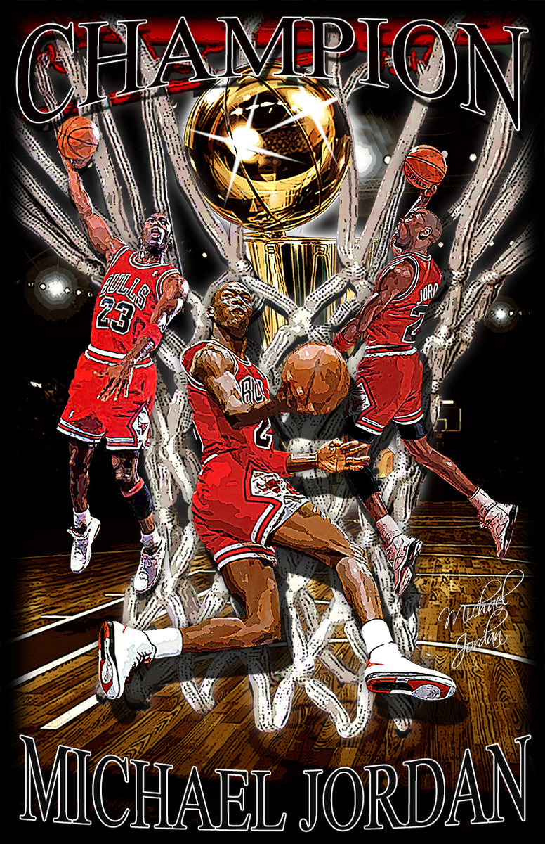 Michael Jordan "Champion" D-11 (Print) – Musicarthistory.net