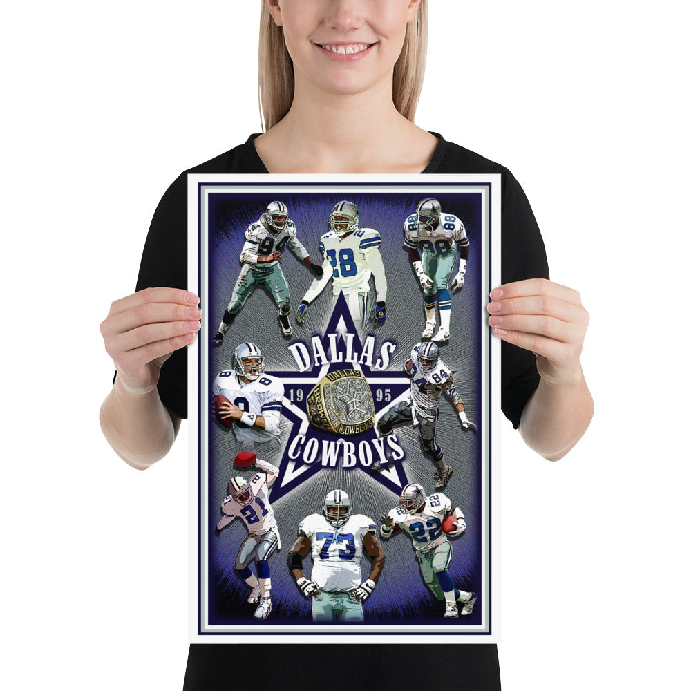 Dallas Cowboys "Championship Collage '95" D-2 – Musicarthistory.net